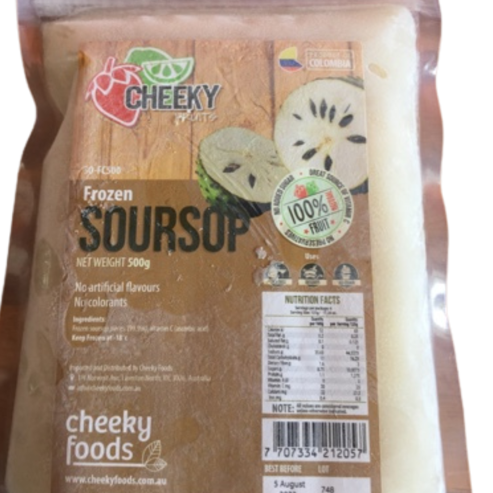 PULPA DE GUANABANA 400GR /FRUIT PULP FROZEN SOURSOP CHEEKEY - Latin ...